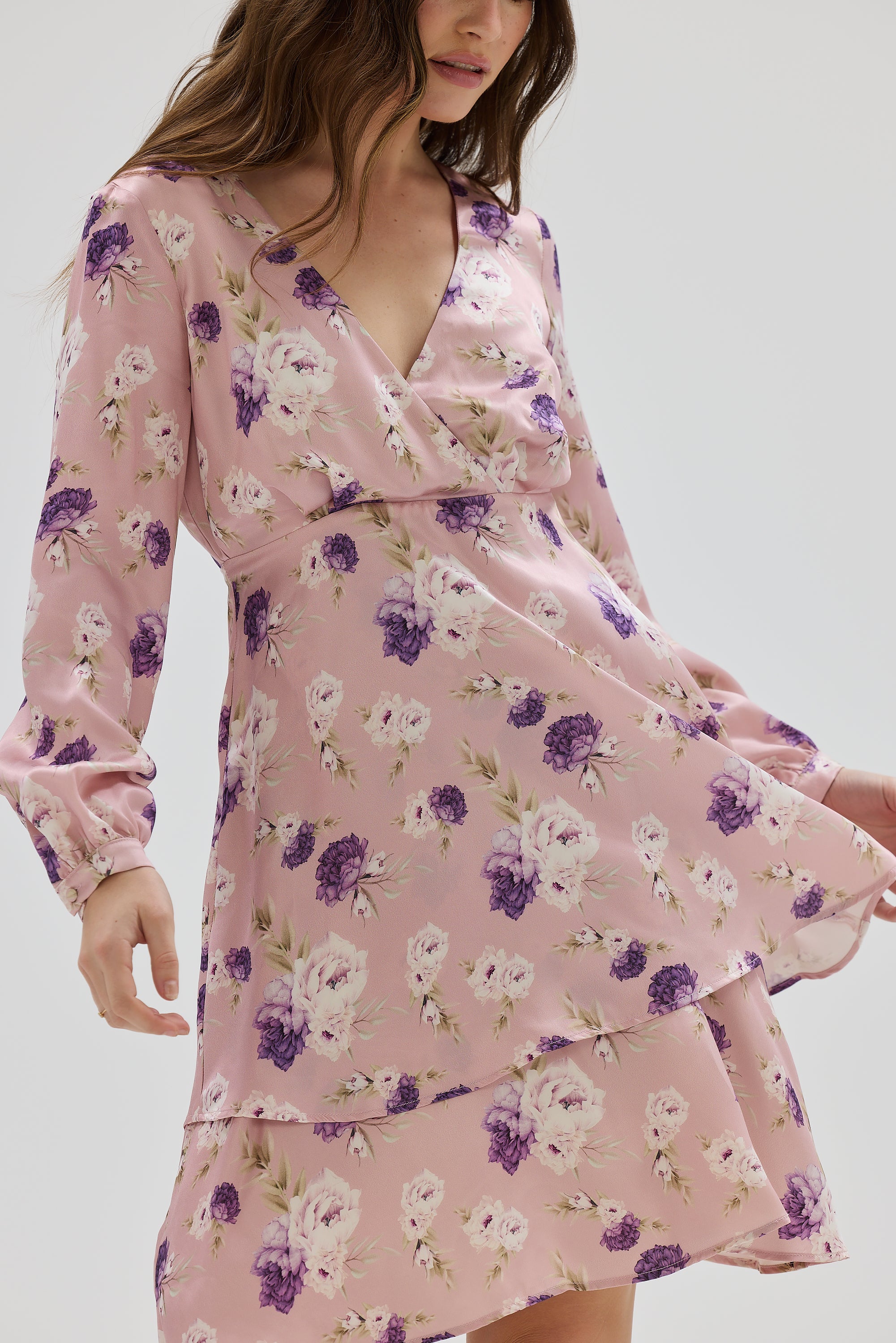 Long Sleeve Double Layer Mini Dress – ELLEE THE LABEL