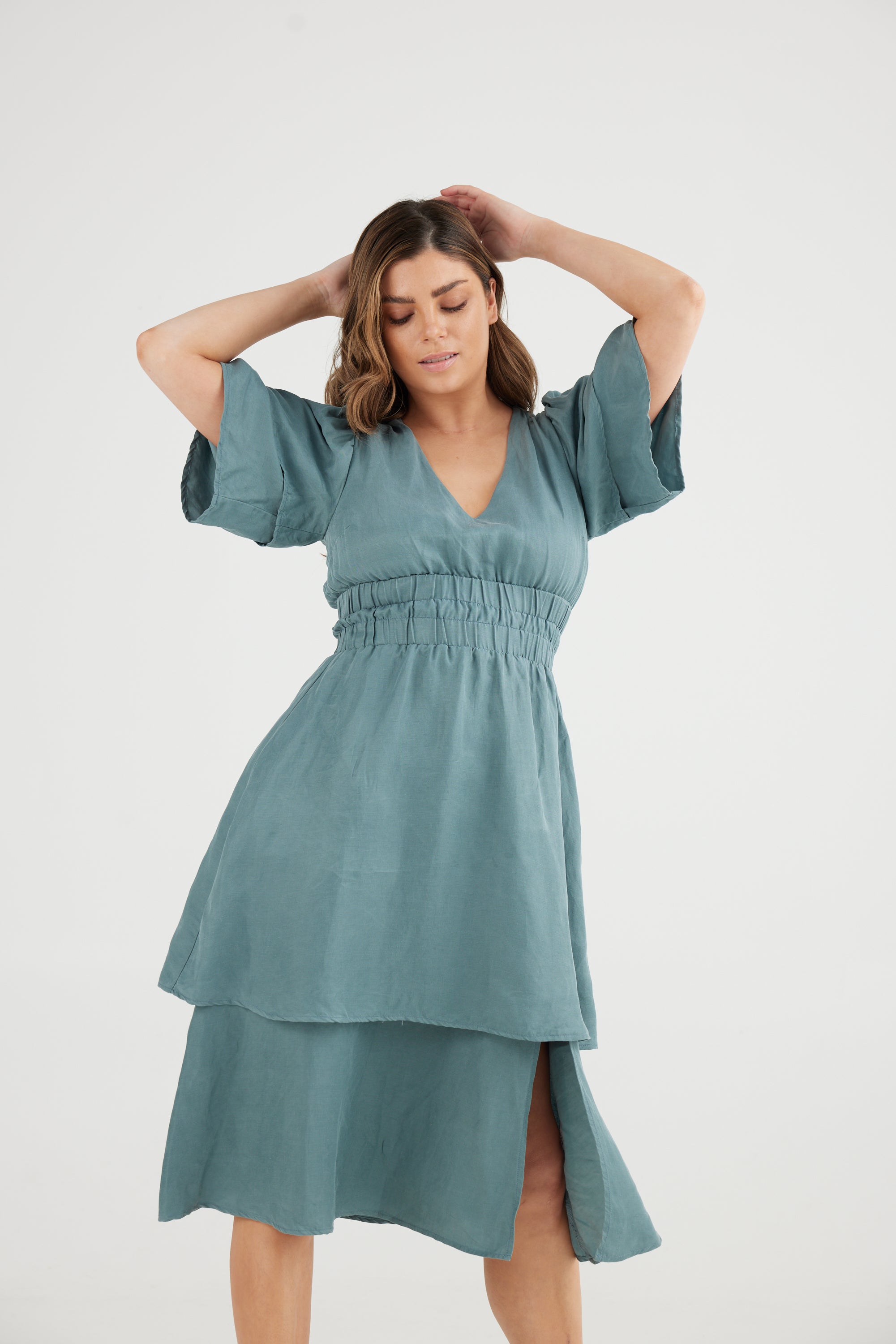 Double Sleeve Midi Dress – ELLEE THE LABEL